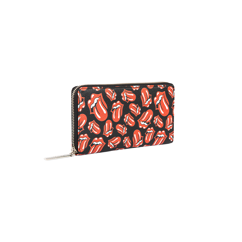 The Rolling Stones x Bugatti All-Over Ladies Zip-Around Wallet - The ...