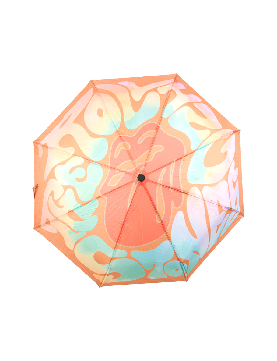 Giant Psychedelic Logo Umbrella - The Rolling Stones